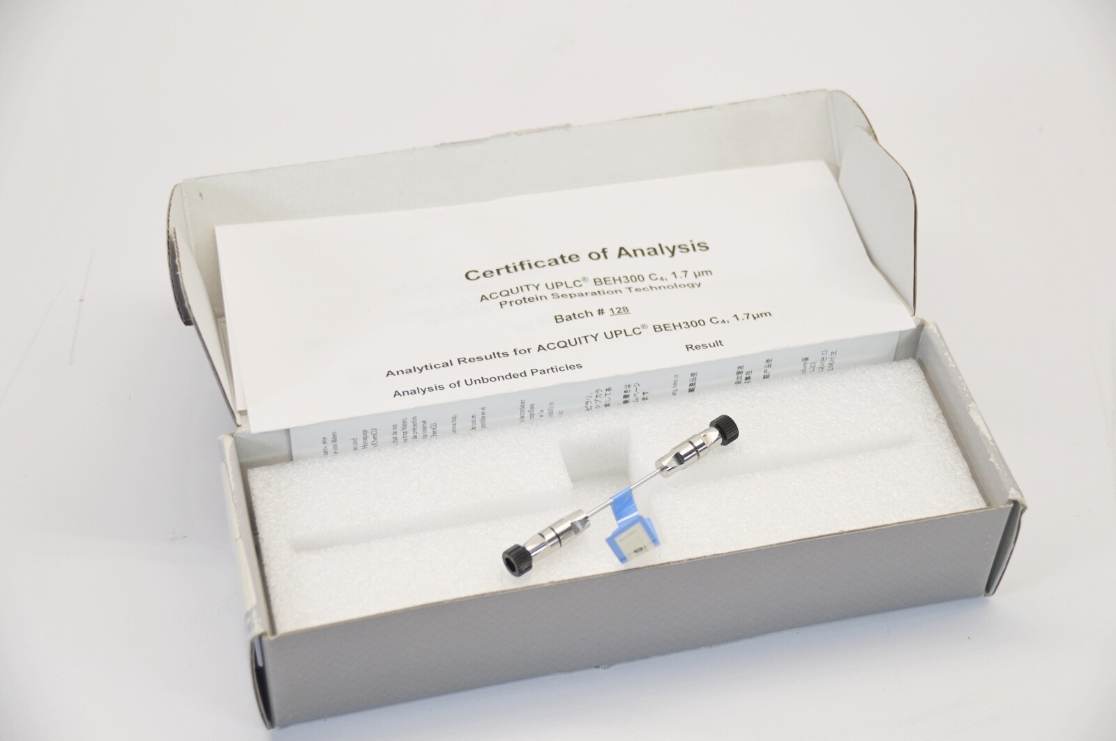 Sealed Waters Acquity BEH300 C4 1.7um 300um x 50mm UPLC Column M-Class ...