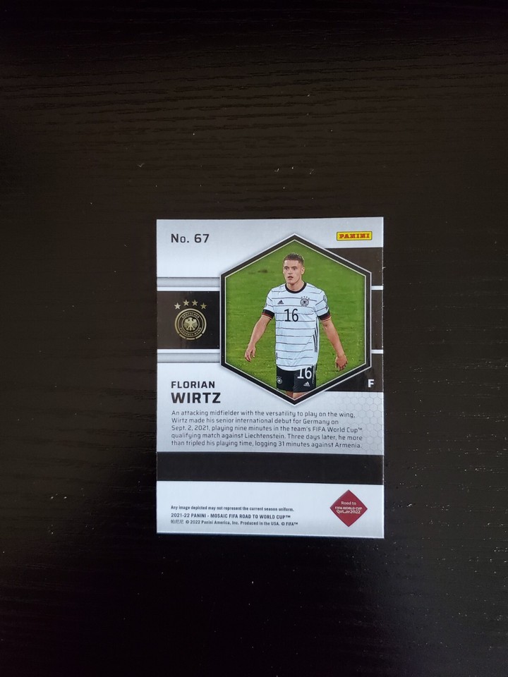 Florian Wirtz - 2021-22 Mosaic Road to FIFA World Cup Base Card #67 | eBay