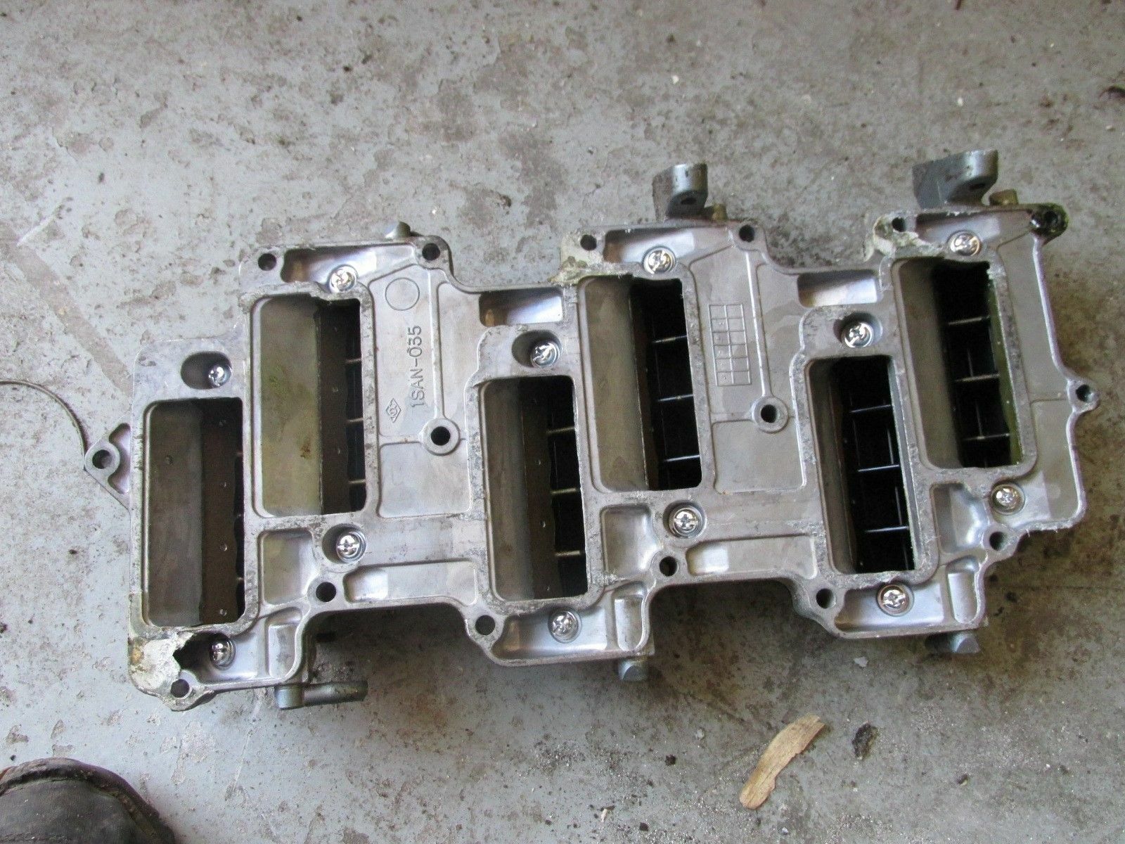 1989 Yamaha 225G-Excel 225 hp V-6 2-stroke intake manifold w/ reeds 6K7 ...