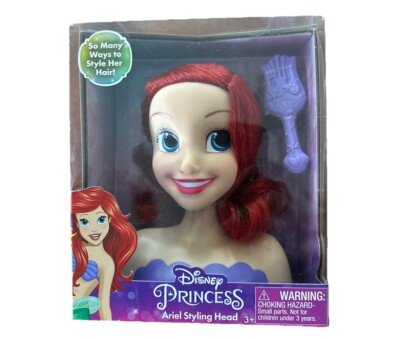 Disney Princess The Little Mermaid Ariel Styling Head with Hair Brush ...