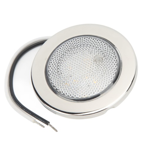 3in 12V LED Dome Light Round IP66 Waterproof Pit Mounted For Marine ...