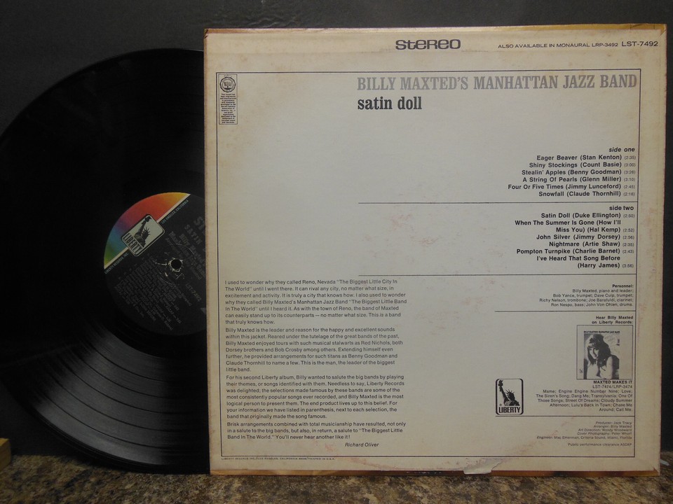 Billy Maxted's Manhattan Jazz Band – Satin Doll, 12" 33 LP, G+ (Z) | eBay