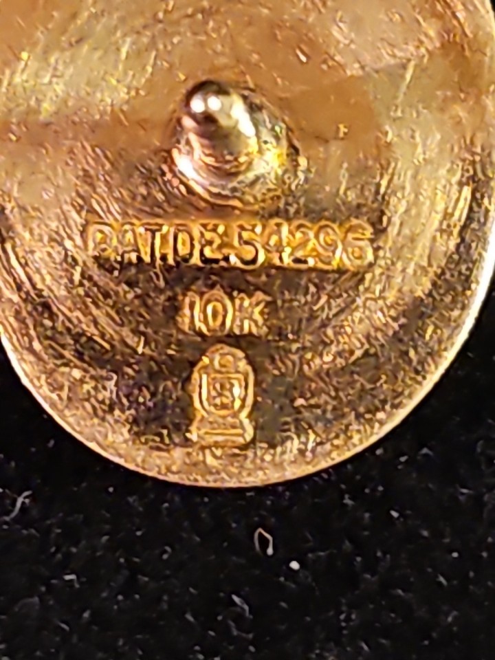 10K Gold American Legion Past Post Commander Pin, Screw-back | eBay