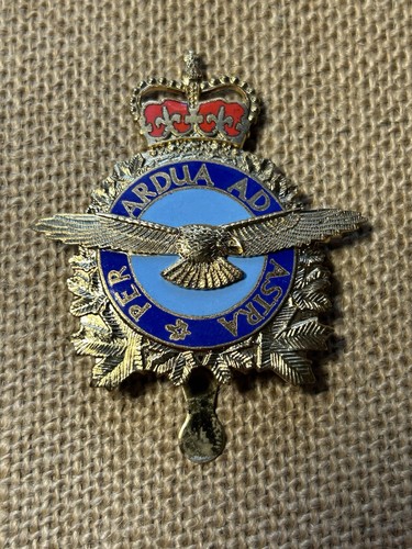 RCAF Enamel Cap Badge Royal Canadian Air Force ***READ C LAMOND 1983 | eBay