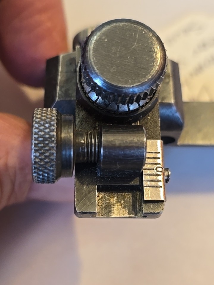 Vintage Vaver Corp Dail Micrometer Adjustable Rear Receiver Peep Sight ...