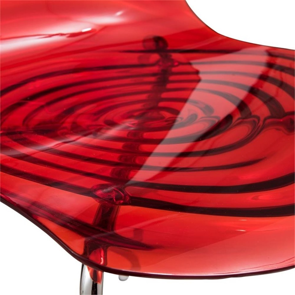 LeisureMod Astor Modern Rain Drop Design Dining Chair in Red | eBay