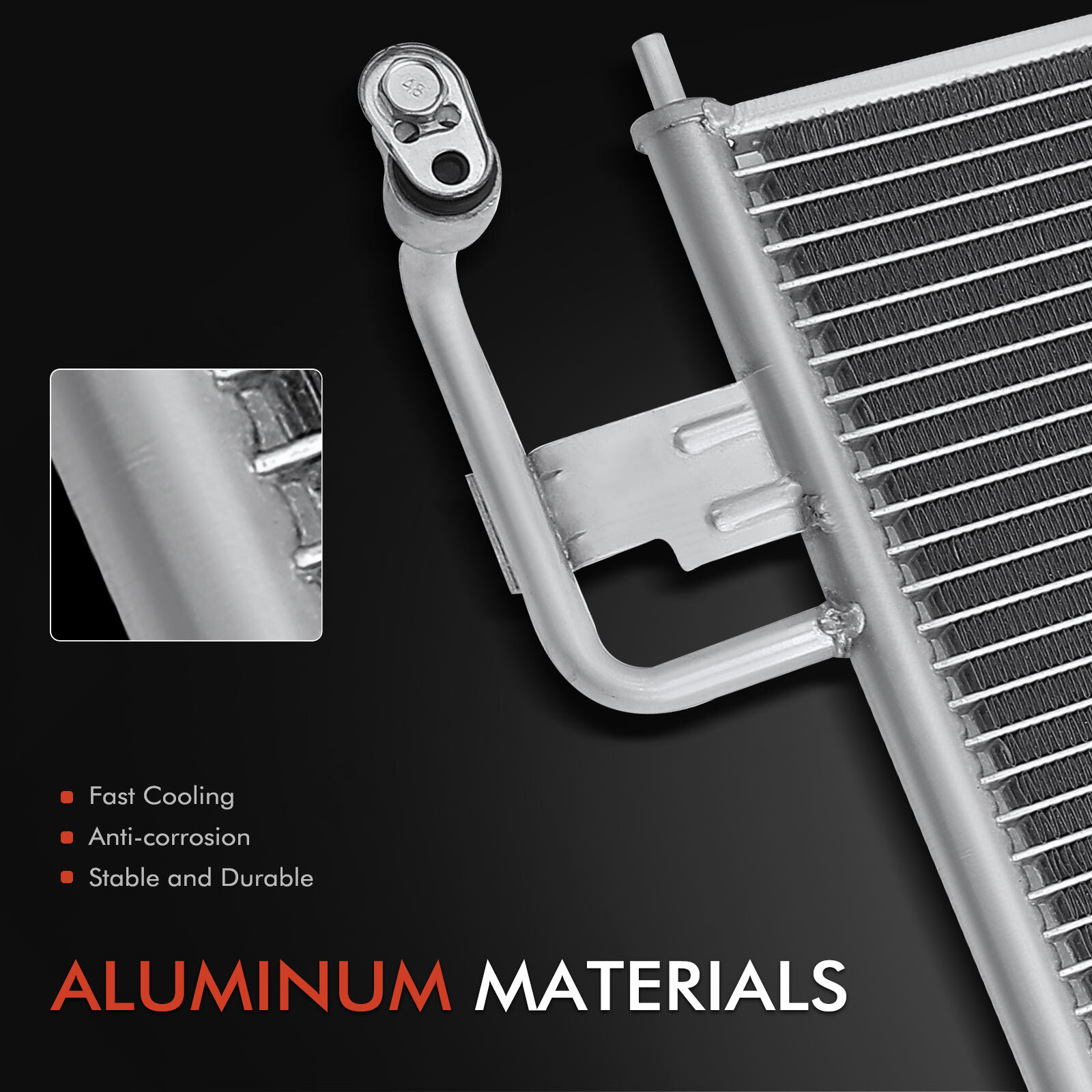 AC Condenser with Receiver Drier for Infiniti QX56 Nissan Armada Titan ...