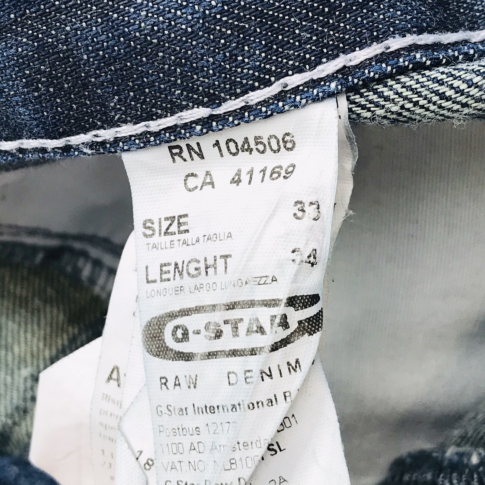 G-STAR RADAR VENICE EMRO Dark Grey Regular Straight Fit Jeans Size W33 ...