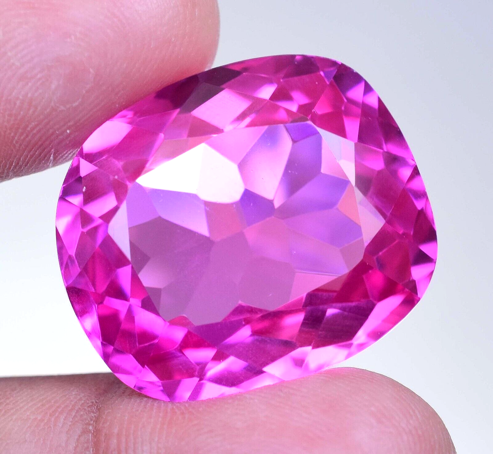 Natural Pink Ruby 70.50 Ct Cushion Certified Flawless Loose Gemstone ...