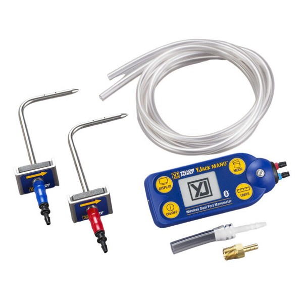 Yellow Jacket 67068 Wireless Dual Port Manometer for sale online | eBay