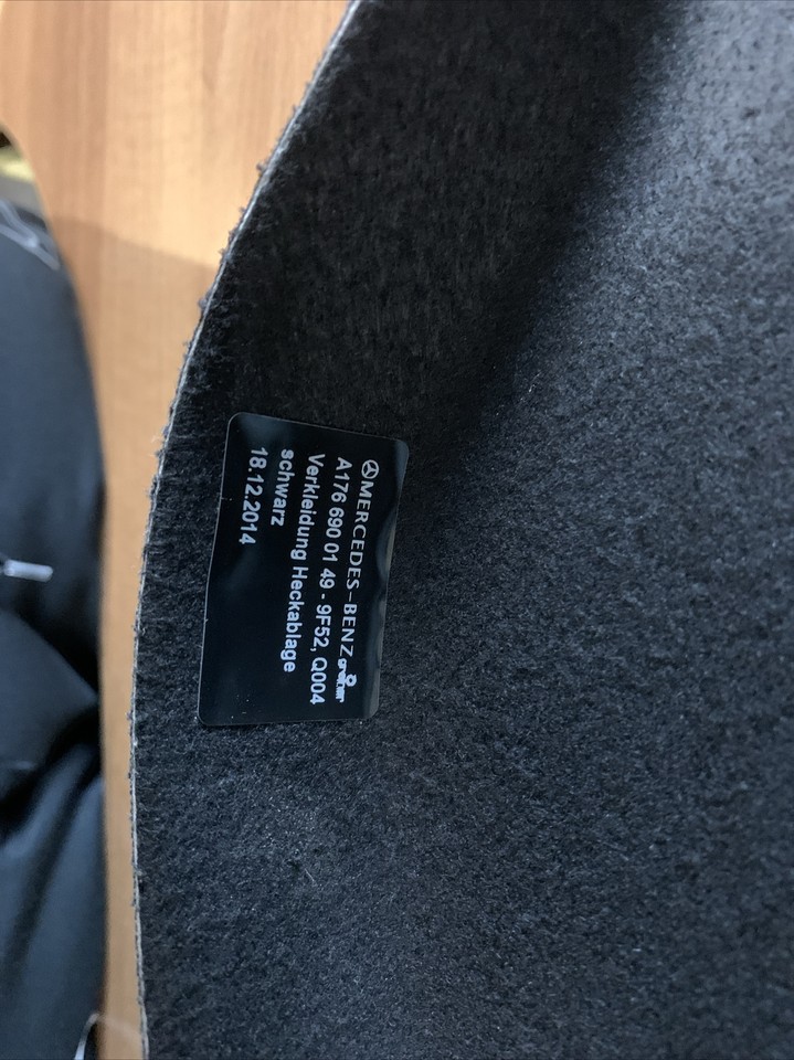 2012-2018 Mercedes A-Class W176 Parcel Shelf Load Cover A1766900149 ...