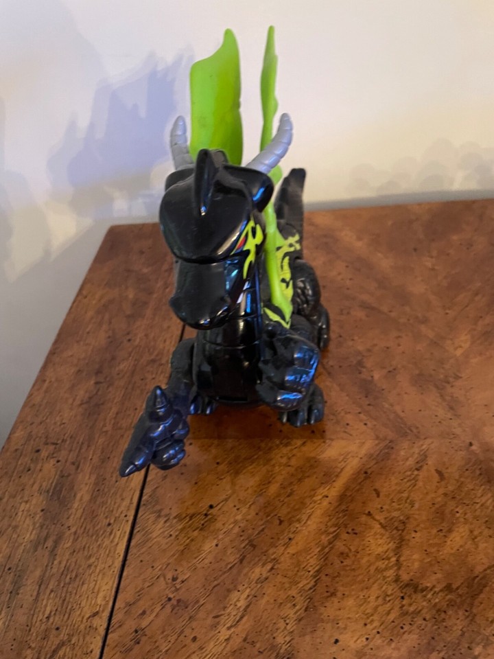 Fisher Price Imaginext Black & Green Ninja Dragon w/ Figure, Armor ...