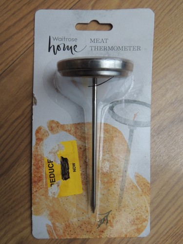 Waitrose Home Meat Oven Thermometer Probe Analogue Stainless Steel ...