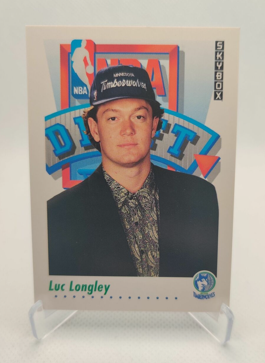 LUC LONGLEY 1991-92 SKYBOX BASKETBALL CARD #519 Minnesota Timberwolves ...