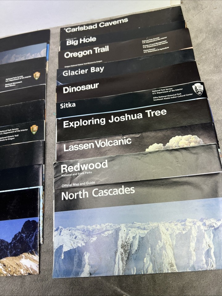 National Park Service - Lot of 30 Unigrid Brochures Maps Pamphlets ...