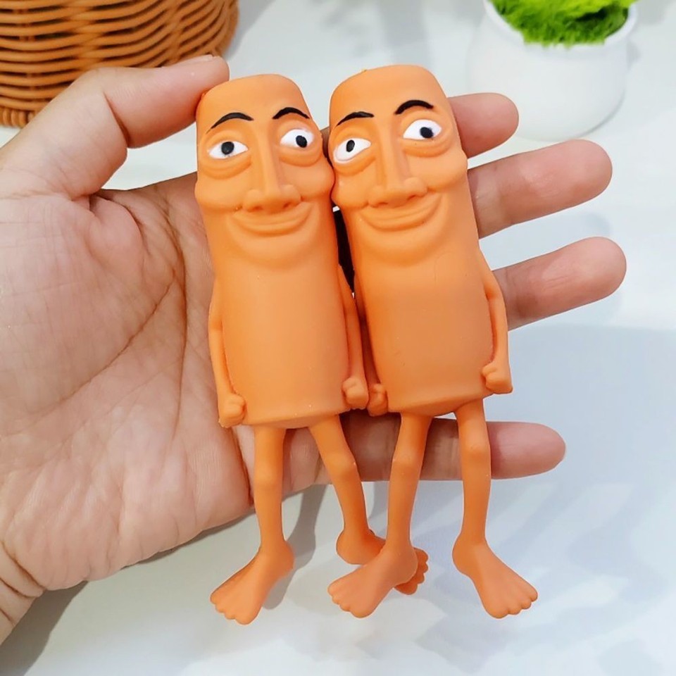 2x American Tung sahur Figure Squishy Sand Stress Relief Toy for Adults ...