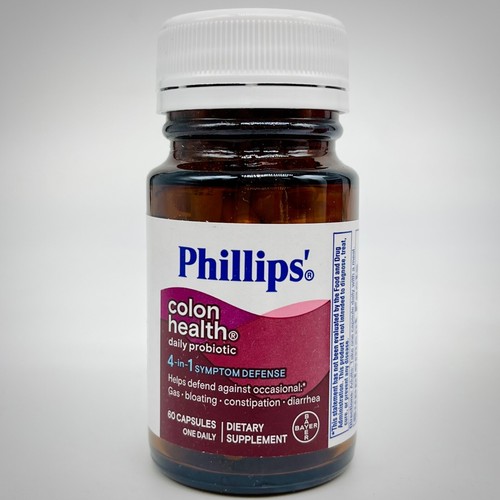 Phillips’ Colon Health Daily Probiotic 4-in-1 Symptom Defense 1PKx60Ct ...