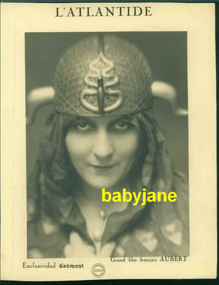 STACIA NAPIERKOWSKA VINTAGE 8X10 PHOTO 1921 PIERRE BENOIT'S L'ATLANTIDE ...