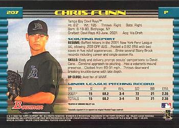 Chris Flinn 2002 Bowman #207 Rookie - K1641 | eBay