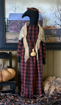 Primitive Country Farmhouse Handcrafted Autumn Halloween Faceless Fall ...