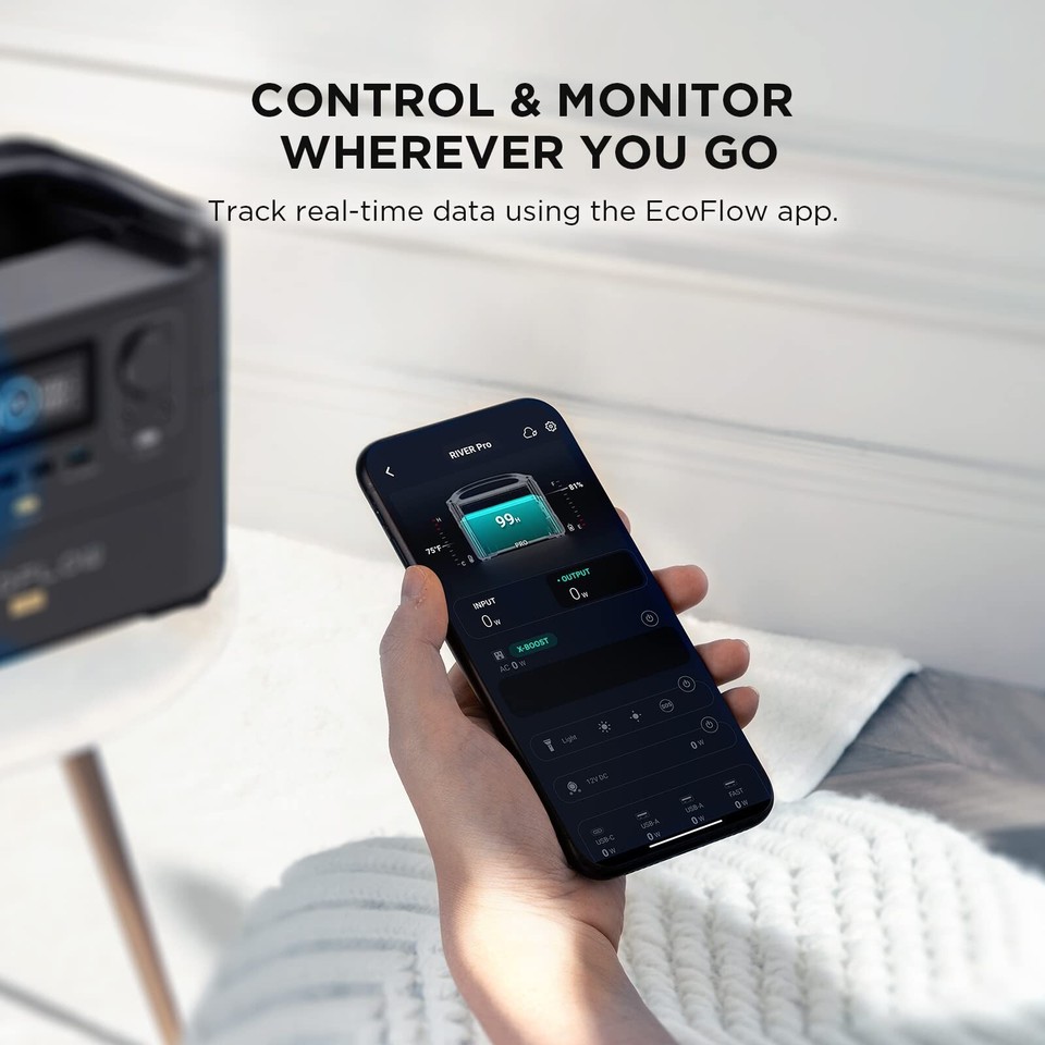 EcoFlow RIVER Pro Portable Power Station 720Wh Generator Certified ...