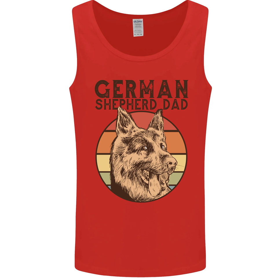 A German Shepherd Dog Dad Mens Vest Tank Top | eBay