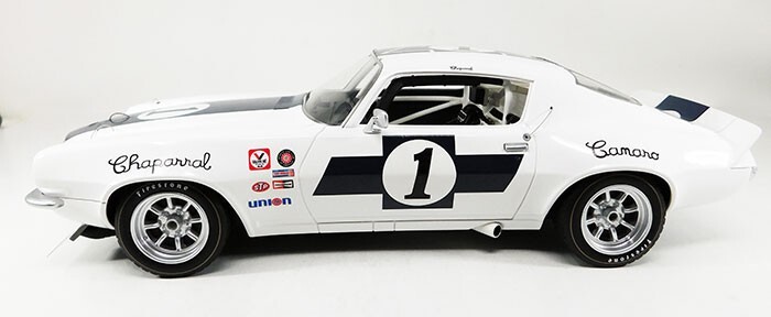 JIM HALL 1970 CHAPARRAL CHEVY CAMARO TRANS AM ROAD RACING 1:18 ...