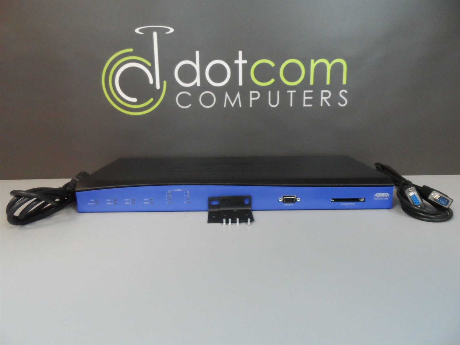 Adtran NetVanta 1200824G1 3458 Modular Router Rack Ears Console Cable ...