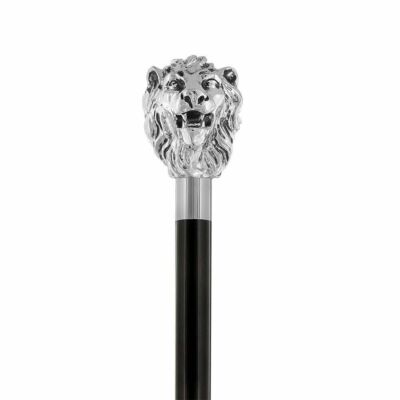 LION PUMA HEAD HANDLE WORKING STYLE DESIGN HANDMADE WOODEN WALKING CANE ...
