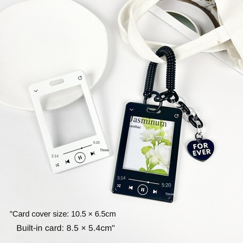 Transparent Card Holder Acrylic Pendant Keychain Photocard Holder ...