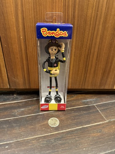 *RARE* BENDOS CINDER FIREMAN FDNY POSABLE ACTION FIGURE - 2002, KID ...