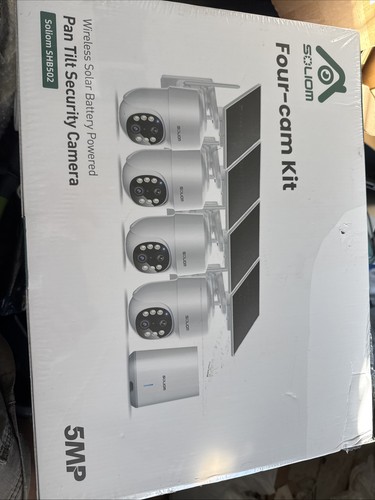 SOLIOM SHB502 Wifi Outdoor Solar Powered Security Camera Wireless | eBay