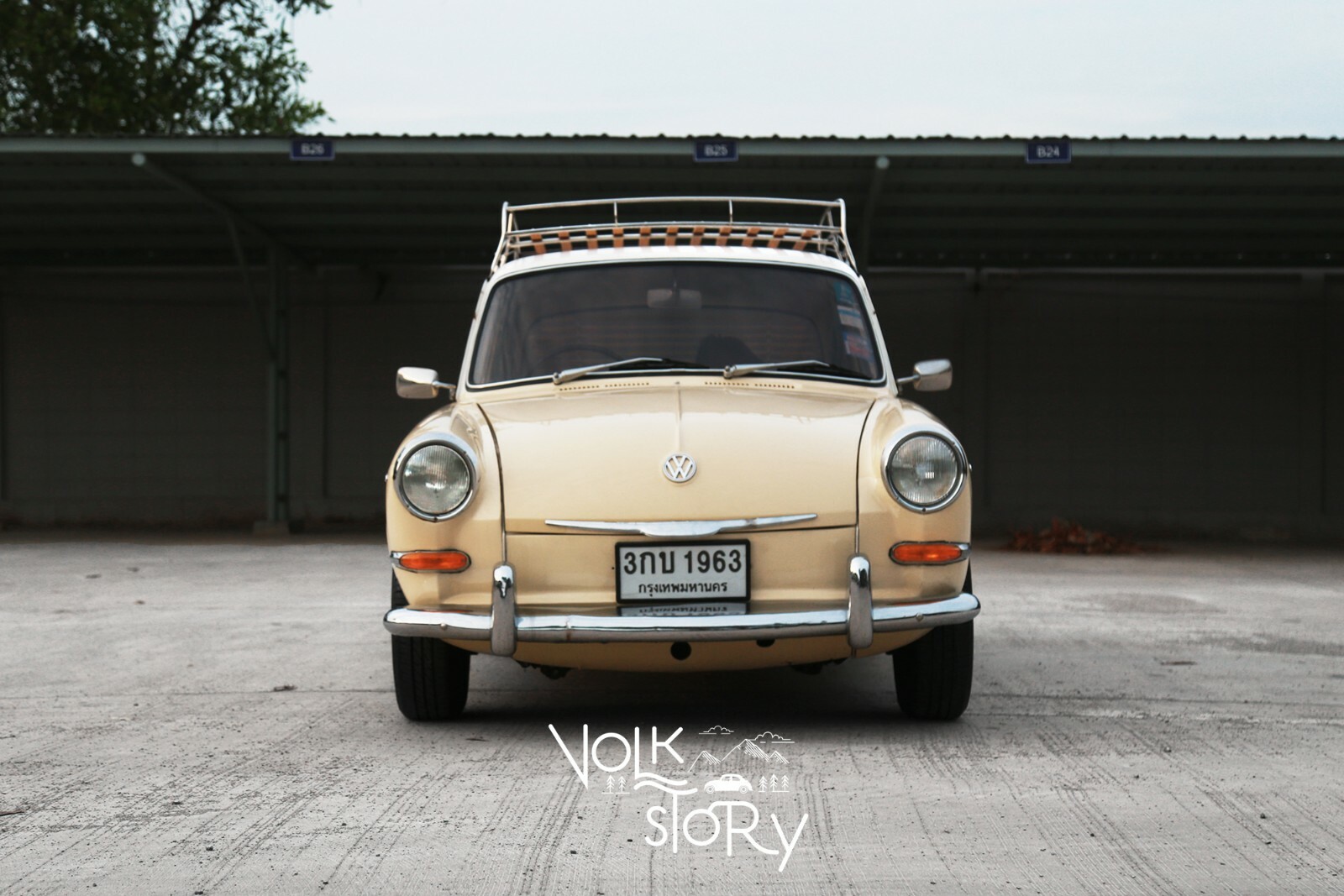 Volkswagen type 3 Notcback notch back dismantled Roof Rack wood ...