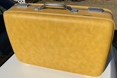 American Tourister Yellow Hard Shell Suitcase 23" with Luggage Tag ...
