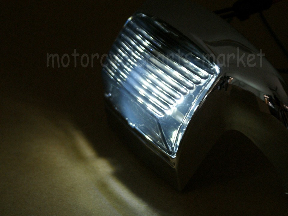 Smoke Front Fender LED Tip Light For Harley Ultra Classic Electra Glide ...