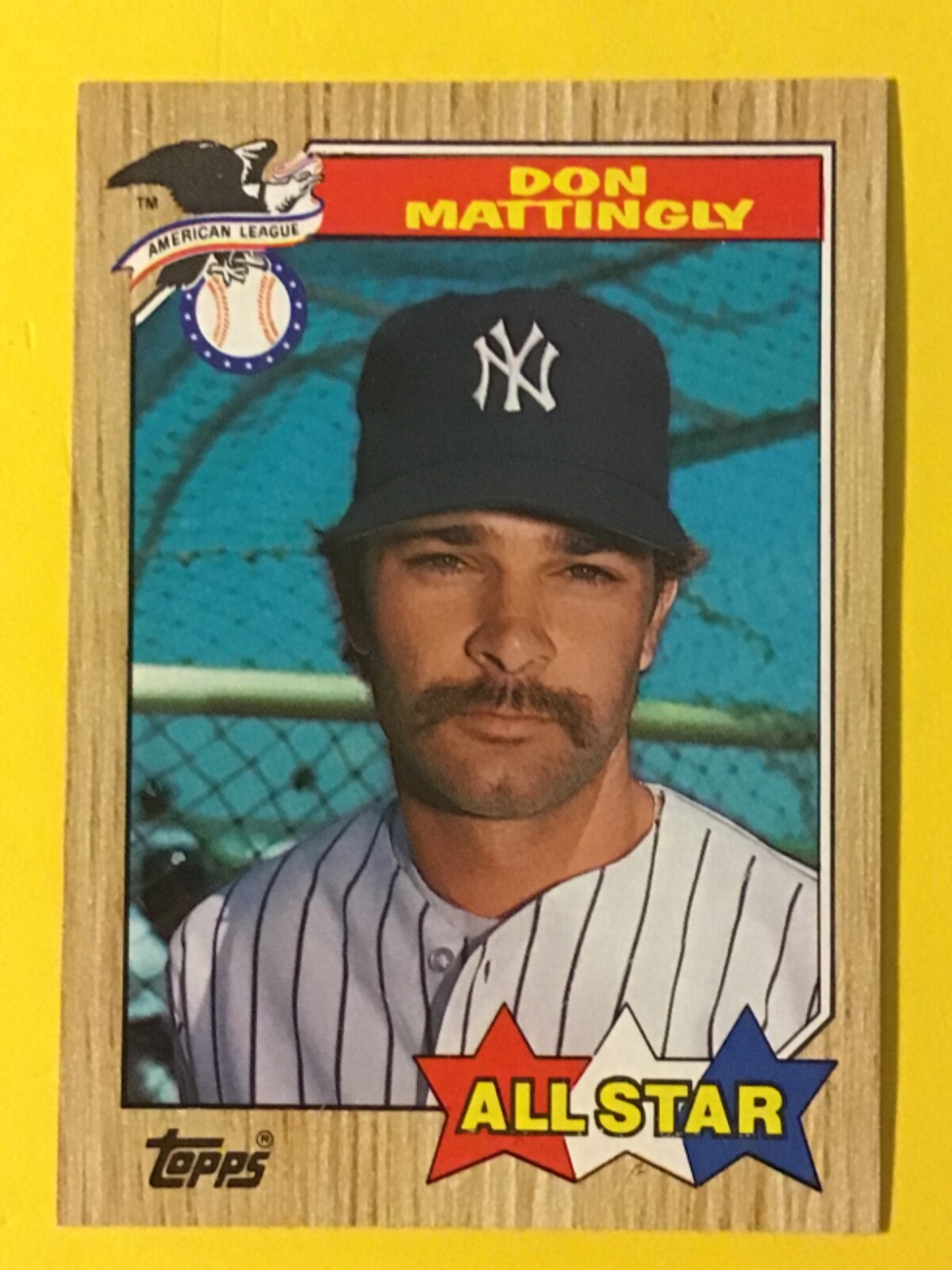 1987 Topps All-Star Don Mattingly #606 New York Yankees MINT 💎Read | eBay