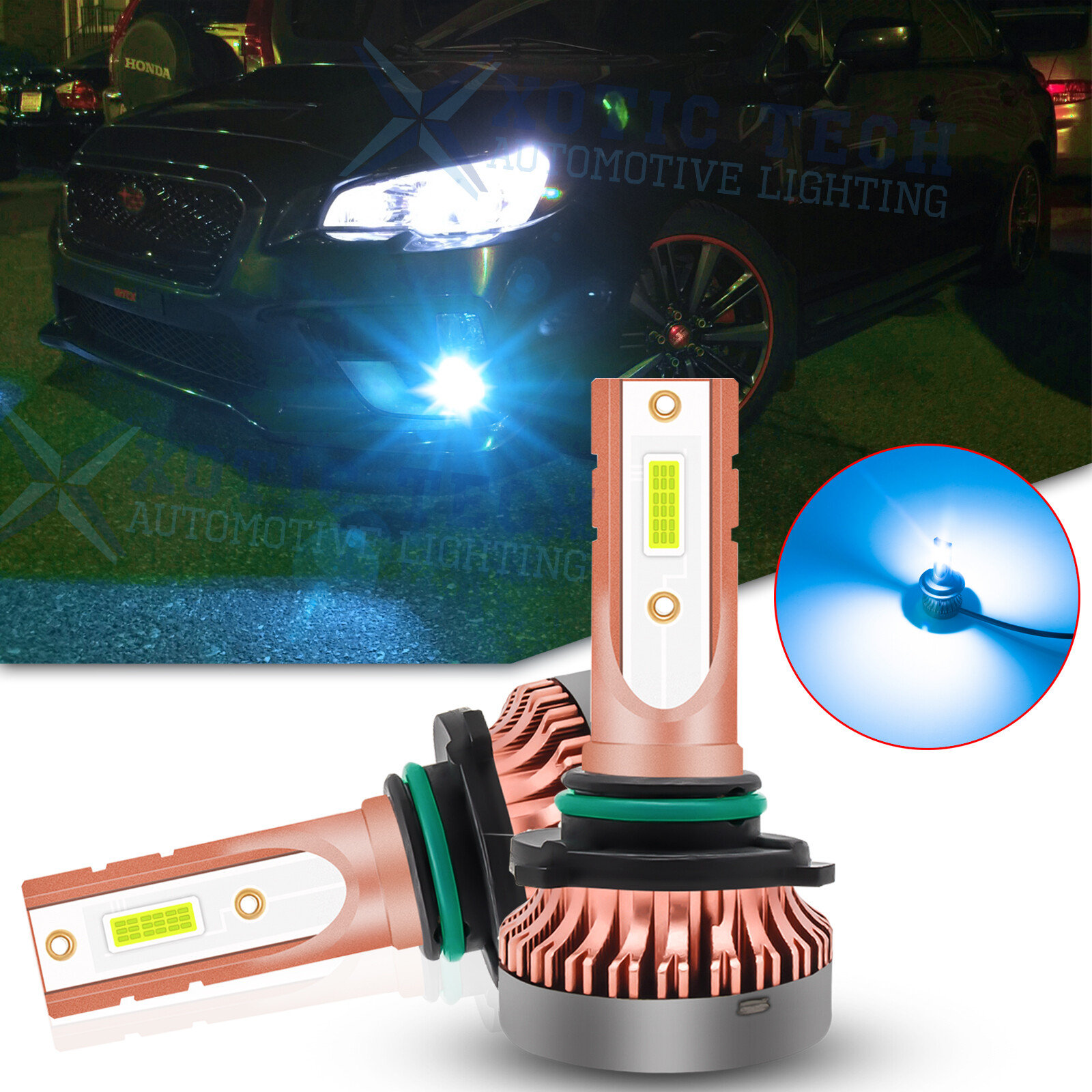 8000K Ice Blue LED Fog Light Bulbs for Subaru Impreza WRX STI Forester ...