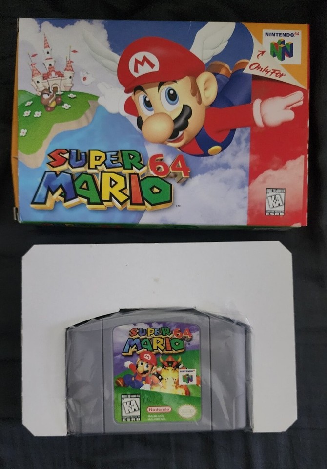 Super Mario 64 With Nice Box And Game In Excellent Condition N64 ...