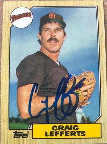 Craig Lefferts Autographed 1987 Topps #501 | eBay