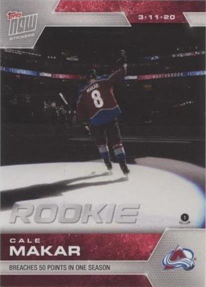 2019-20 Topps Now NHL Stickers - Cale Makar #207 /609 (RC) for sale ...