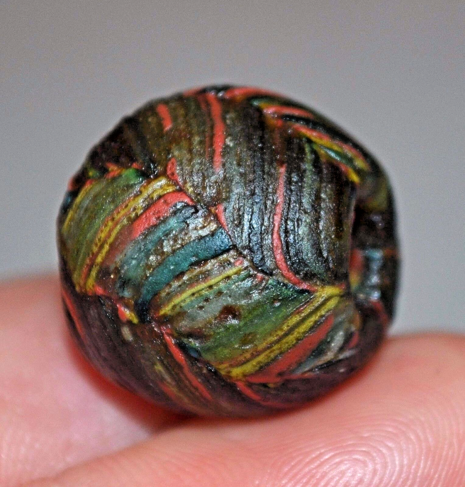 Ancient Medieval Islamic Fustat Fused Rod Morphia / Morfia Glass Bead ...
