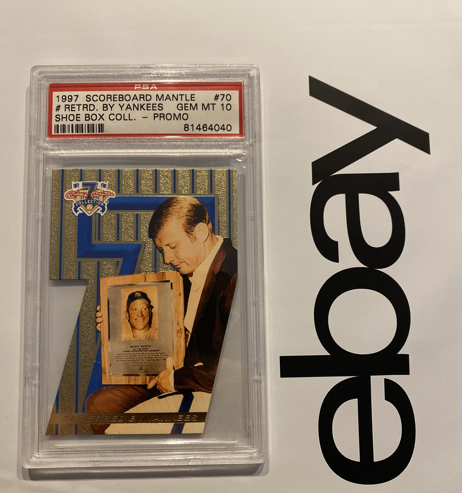 Mickey Mantle PSA 10 Vintage Baseball Card New York GEM MINT 1997 ...