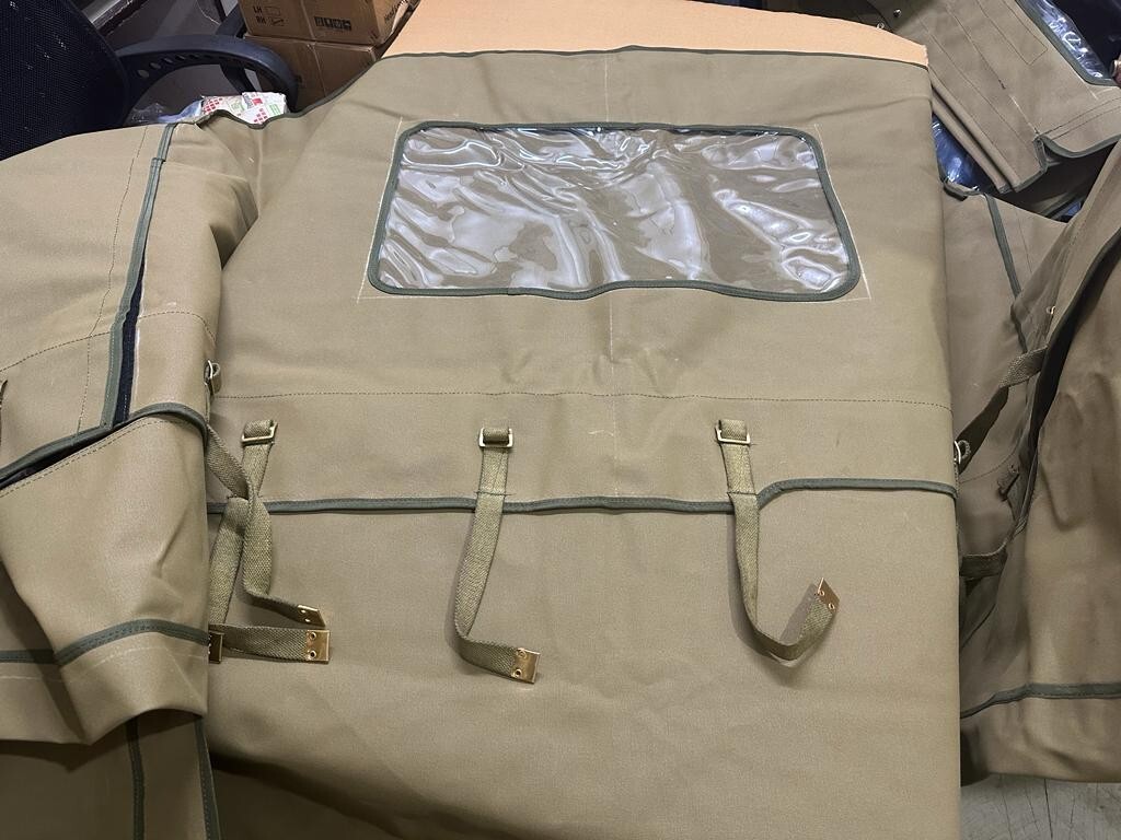 Canvas Soft Top for Jeep Willys CJ5 M38,M38A1 FITS ON CIVIL BOWS ...