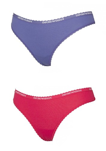 Lingerie sous-vêtement féminin caleçon femme slip string EMPORIO ARMANI ...