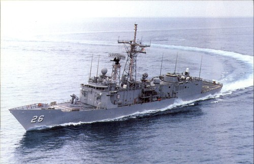USS GALLERY FFG-26 Guided Missile Frigate~Navy military ship~1980s ...