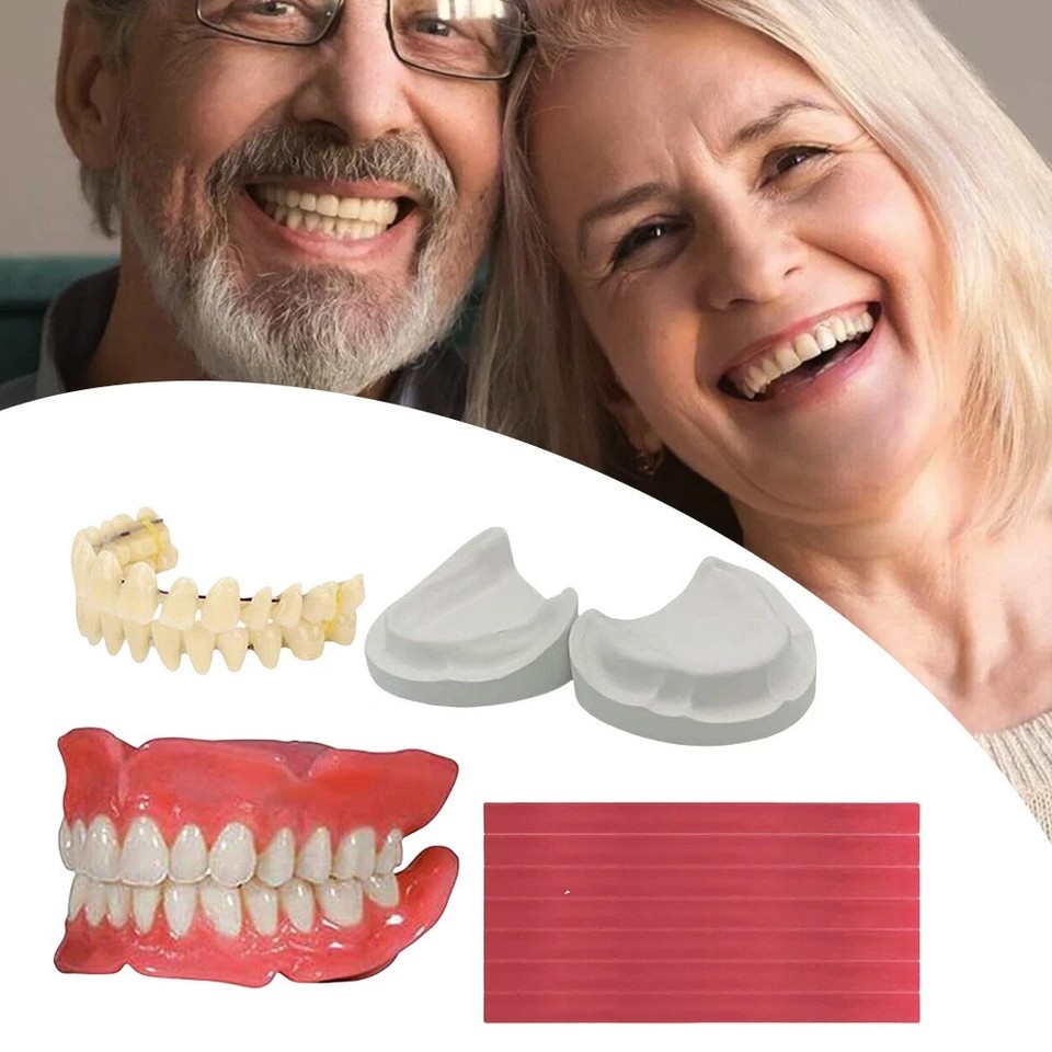 DIY Denture Fake Teeth Full or Partial Denture Home Repair Missing ...
