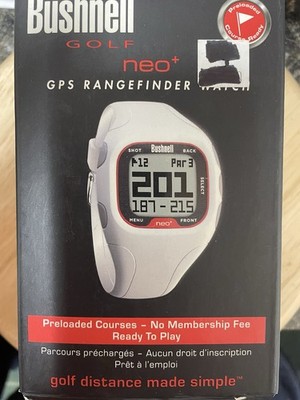 BUSHNELL GOLF NEO + GPS GOLF RANGEFINDER WATCH ~ NEW OPEN BOX / NO CORD ...