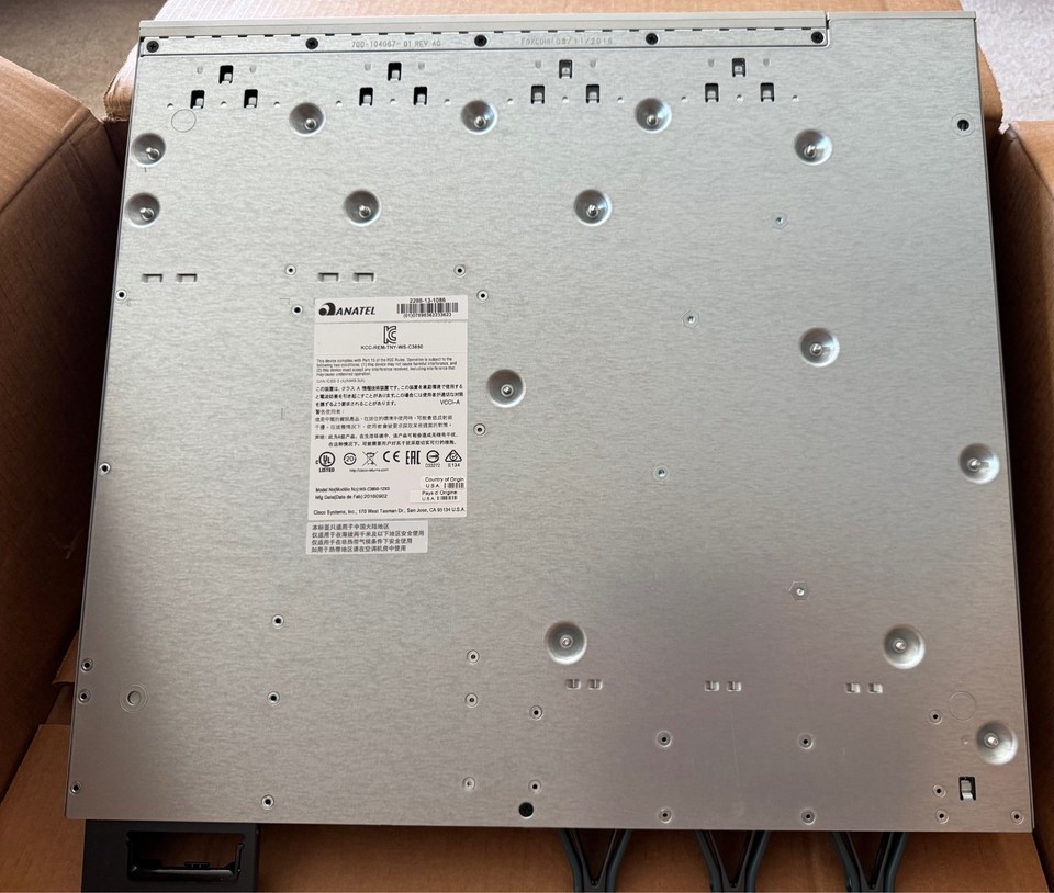 Cisco WS-C3850-12XS-E Switch Catalyst 3850 12x 10GB SFP+ 1x Module Slot ...