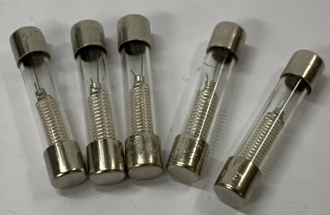 Lot of 5 Littelfuse 3AG Slo-Blo Fuses 1 Amp, 1/4"X1-1/4", #313001 | eBay