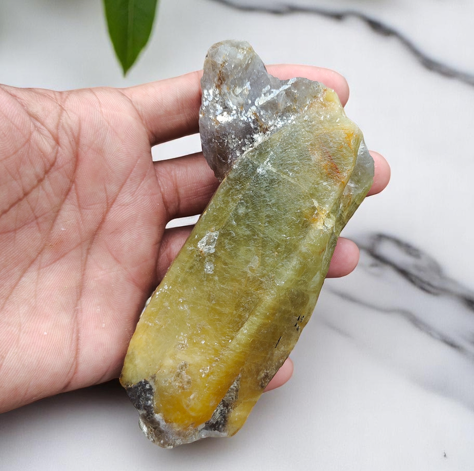 325g Natural Raw Heliodor Rough Beryl Yellow- Green Crystal Mineral ...